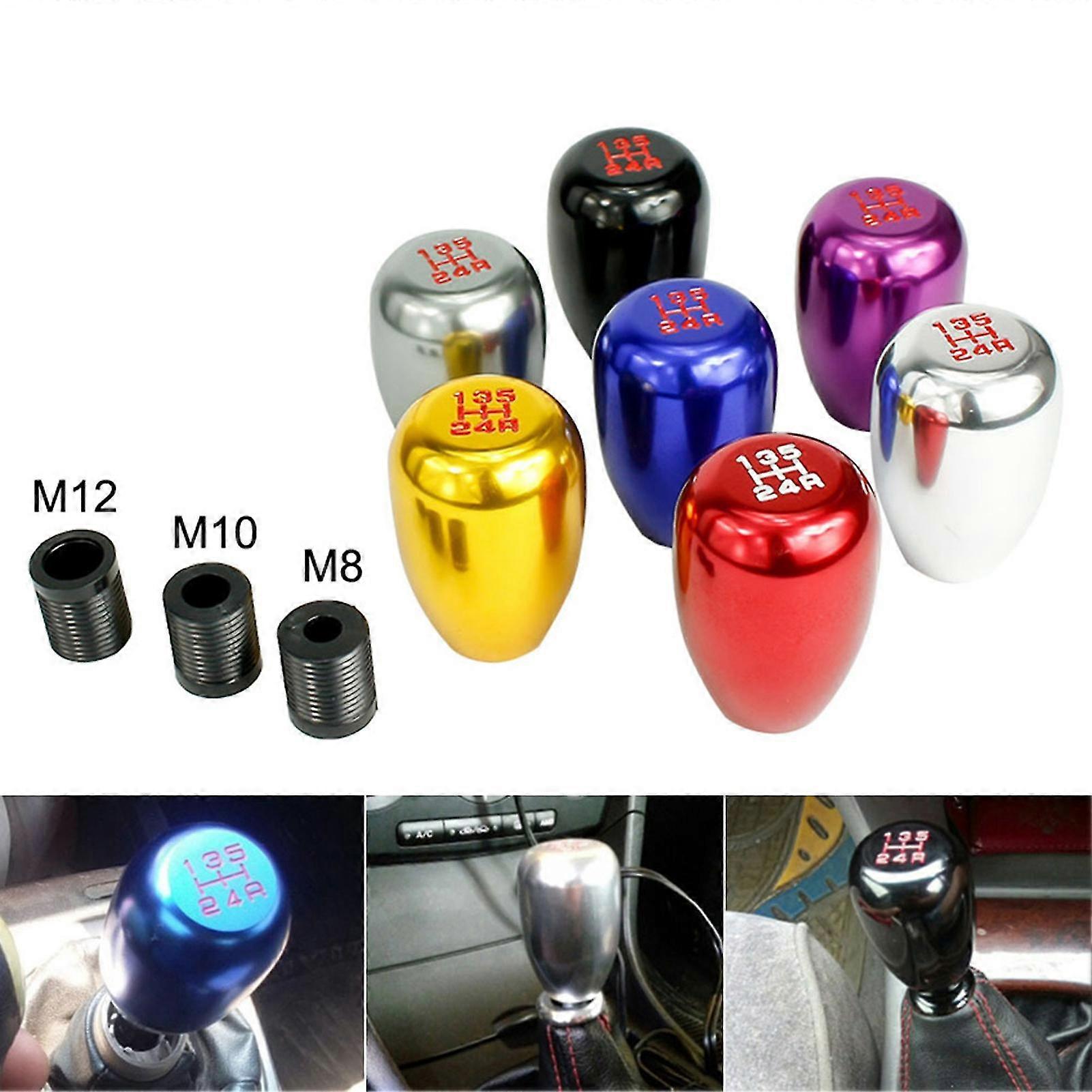 5 Speed Manual Gearbox Shift Knob Universal Modification Car Gear Head ...