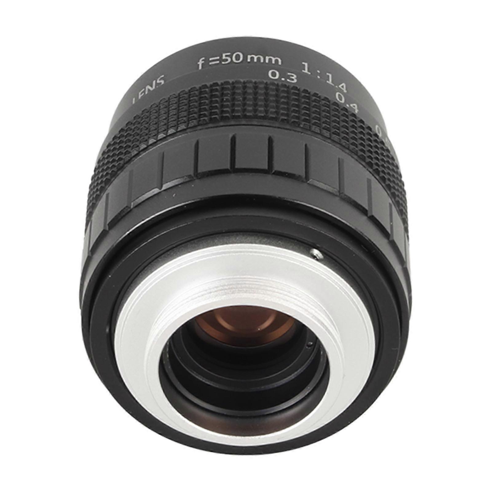 50mm Manual Focus Prime Lens F1.4 C 2/3inch Large Aperture Fixed Focus ...
