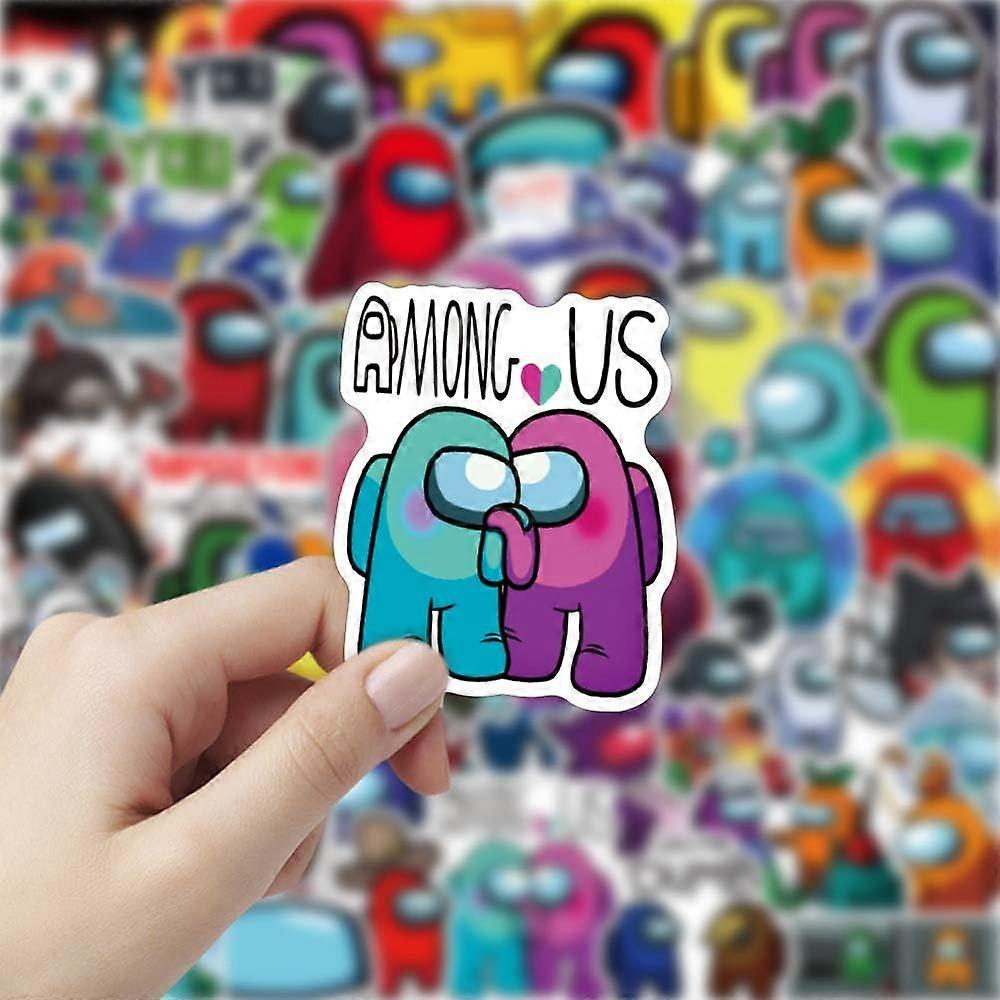 Among and Us 100 Pack Laptop Stickers Bomb Vinyl Sticker for Car ...