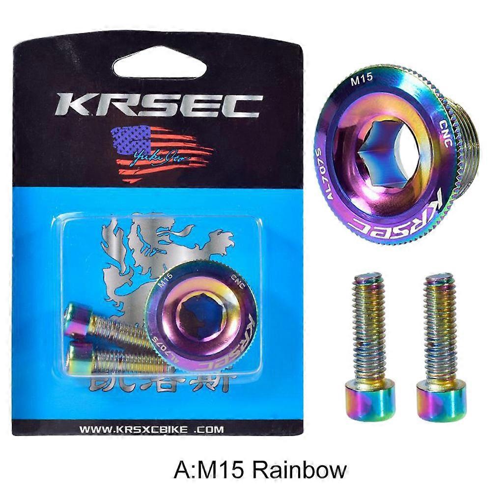 Bicycle Crankset Fixing Bolt Screw Crank Cap Bike Crank Cap Fixing Bolt ...