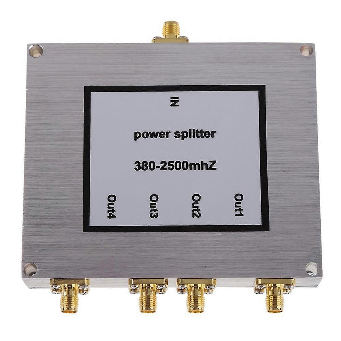 4 Way Splitter 380Mhz-2500MHz, Female Divider Signal Cable Splitter ...