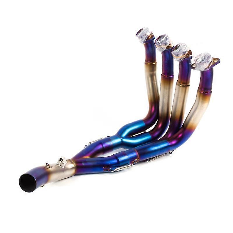 R6 Motorcycle Modified Exhaust Muffler Front Header Steel Pipe Escape ...