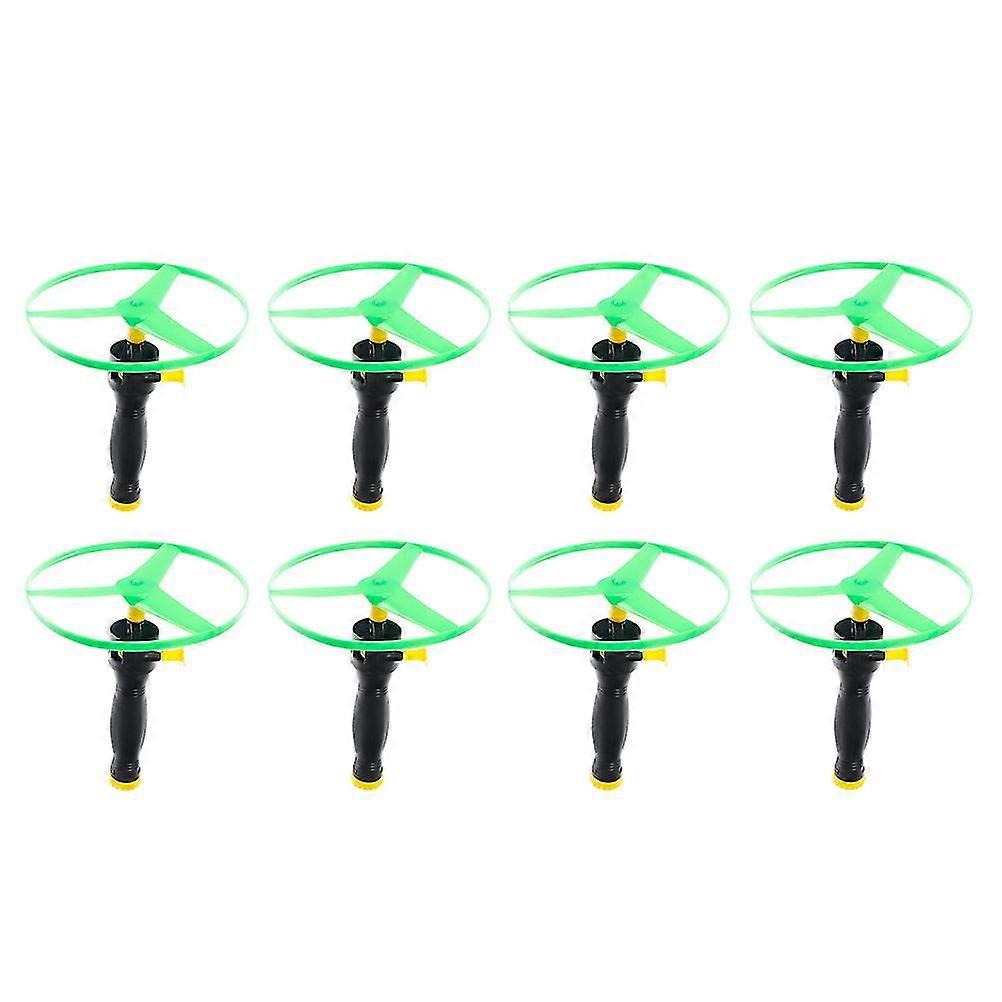 8 Pcs Flying Toys Kids Plastic Flying Plate Space Ship Toys Aerial Disc ...