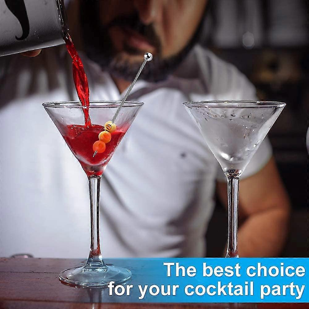 12pcs Cocktail Picks,stainless Steel Martini Picks,cocktail Toothpicks ...