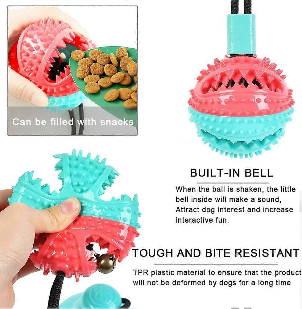 Dog Toy Ball Chew Toys with Suction Cup, Multifunctional Dog Game with ...