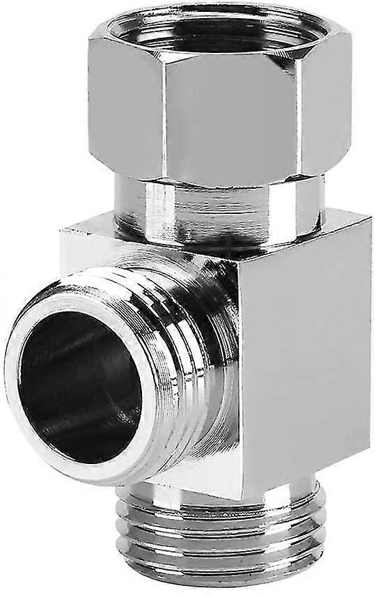 3-way Bathroom Angle Valve G1/2 Inch T-adapter Valve With One Inlet And ...