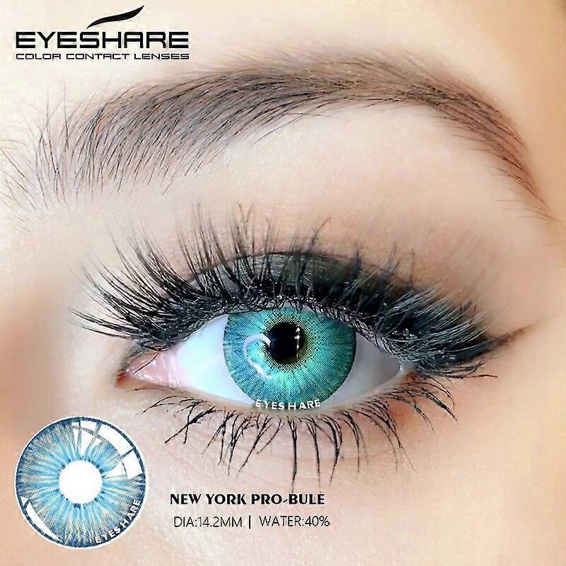 EYESHARE 1 Pair New York PRO JADE GRAY Color Contact Lens Eye Contacts ...