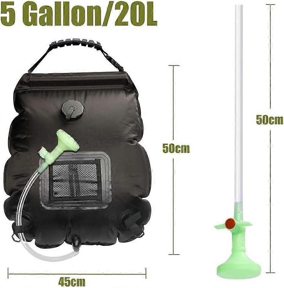 Solar shower outdoor 20L camping shower solar water bag heating camping ...