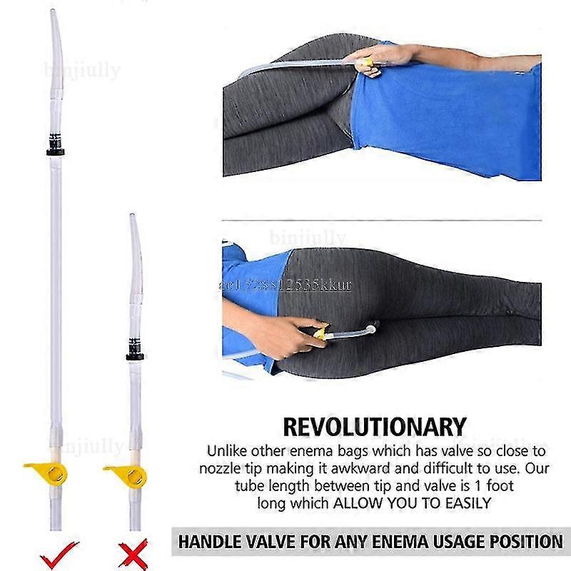 Enema Bag Reusable Silica Gel Coffee Water Colon Cleansing Enteroclysm ...