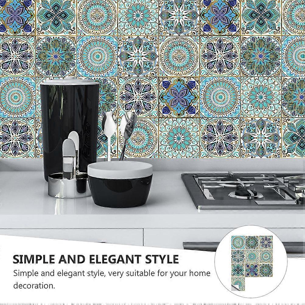 10 Pcs Waterproof Stickers Waterproof Tile Sticker Tile Wall Sticker ...