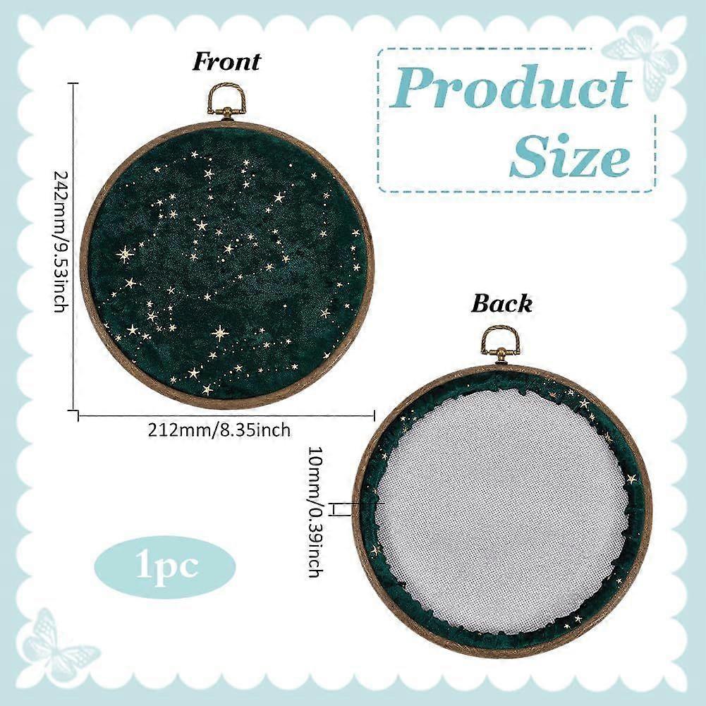 Green Wall Hanging Brooch 9.5inch Brooch Round Pin Display Stand with ...