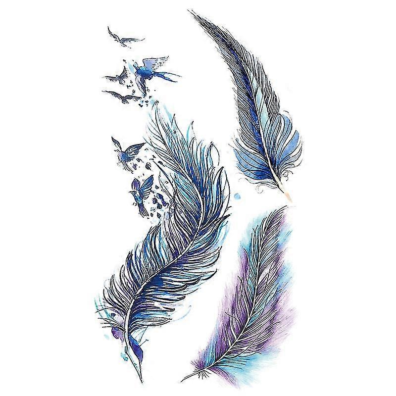 10 Pack Tatuering Klistermärken Arm, Rygg, Fotled, Nyckelben Tatuering ...