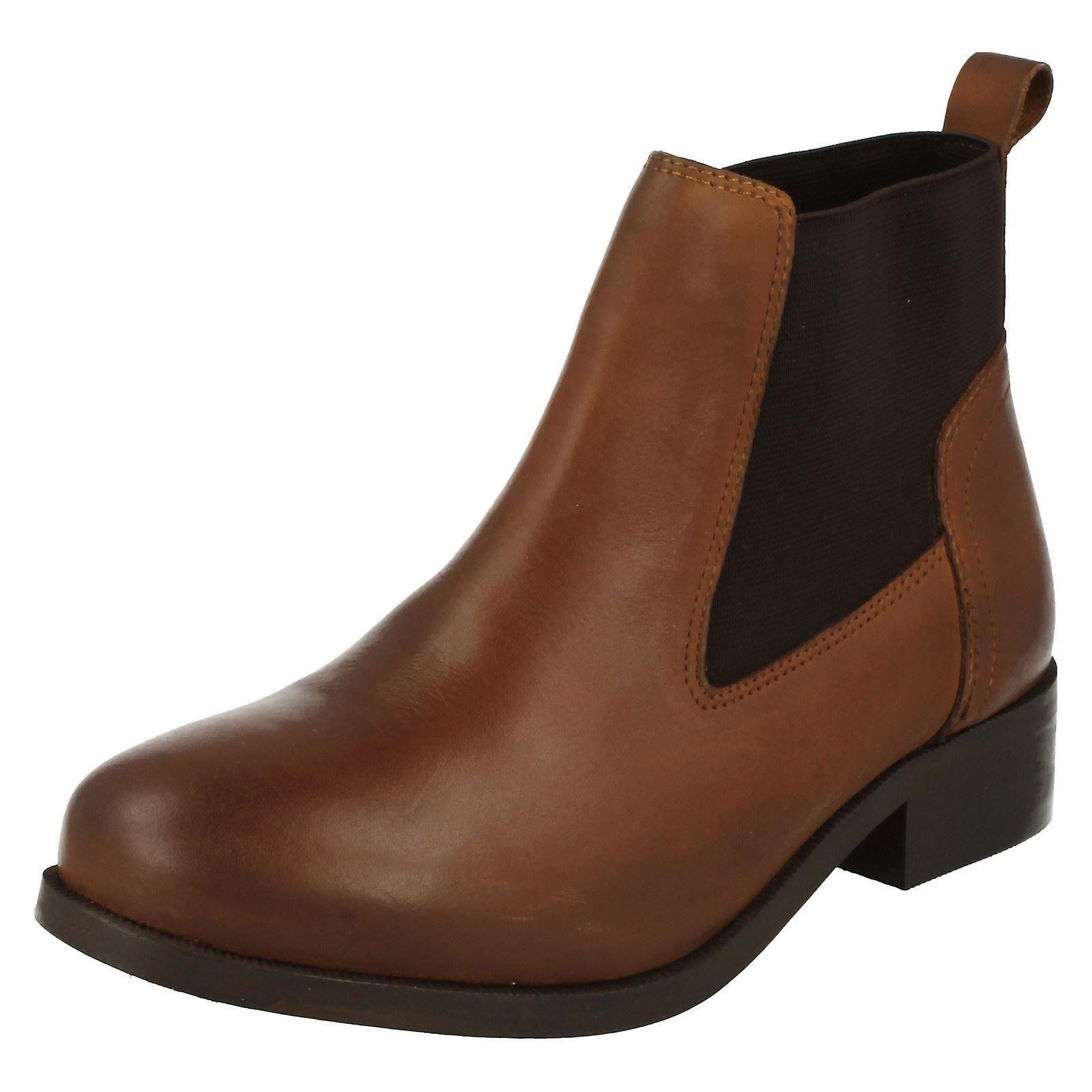 Ladies Spot On Elasticated Side Ankle Boot F50649 | Fruugo US