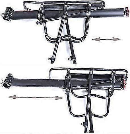 Bike Rack Aluminum Adjustable Carrier Rear Rack with Reflector | Fruugo AU