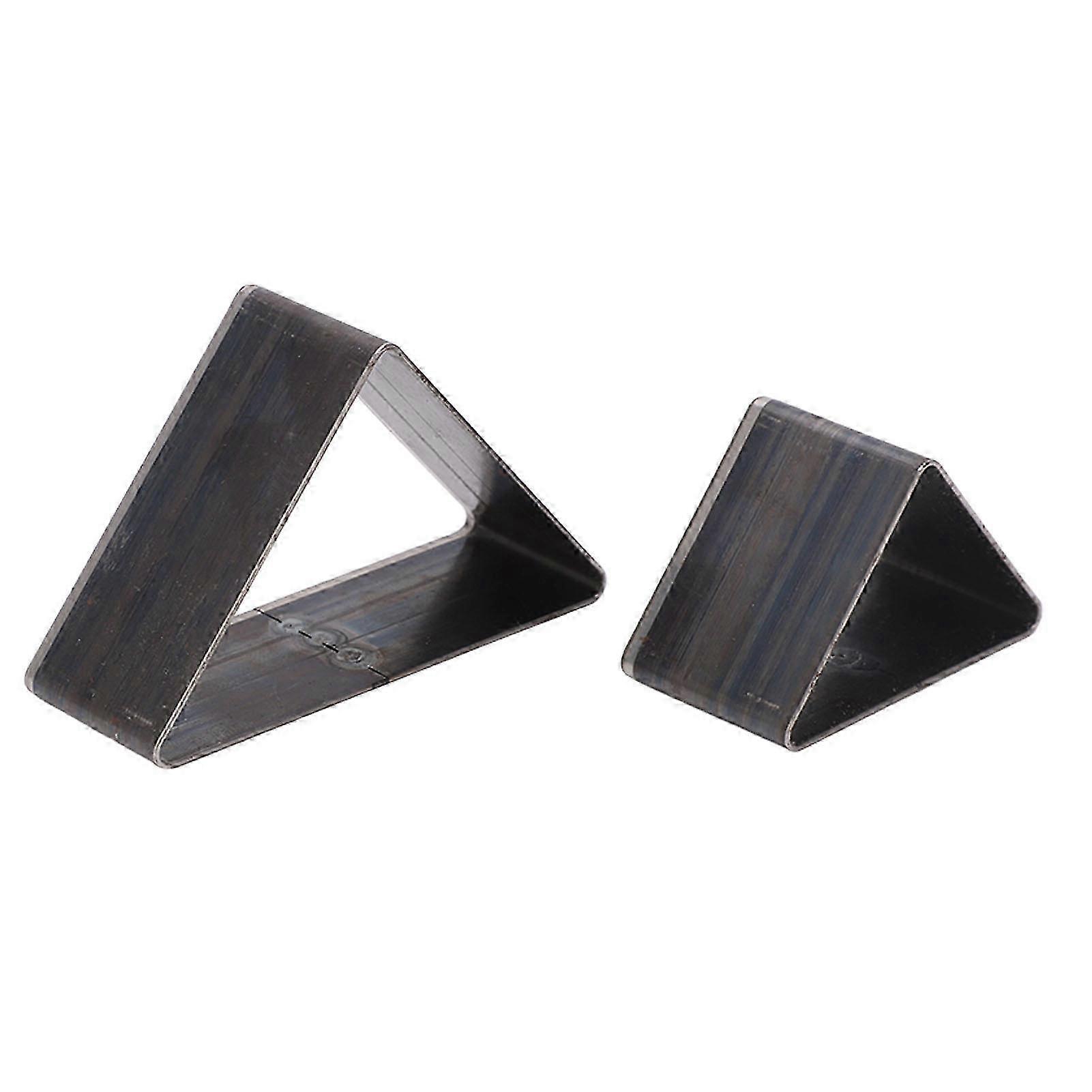 2PCS Triangle Leather Cutter Alloy Steel Hollow Punch Cutter Set with ...