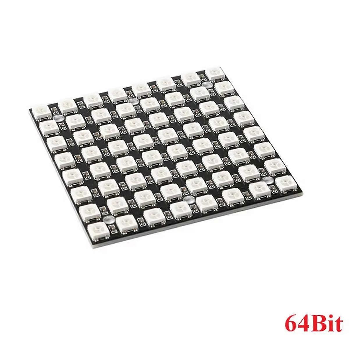 WS2812 LED 5050 RGB 8x8 LED Matrix WS2812B 8x8 64-Bit Full Color 5050 ...