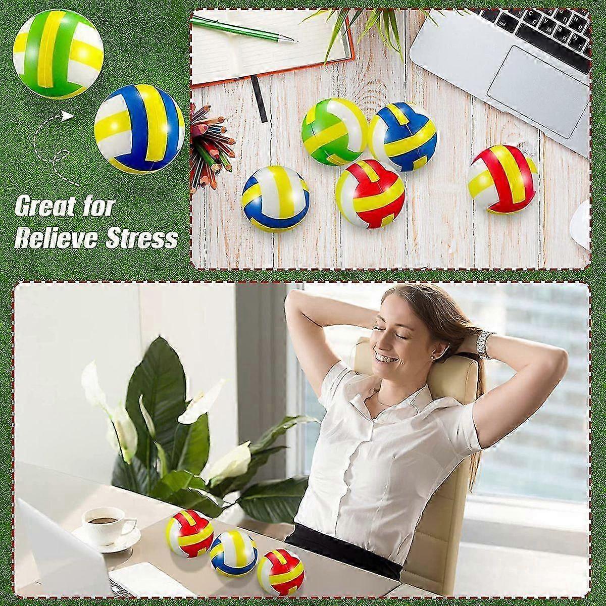 30pcs Mini Volleyball Stress Balls 2.36 Inch Sports Balls Mini ...
