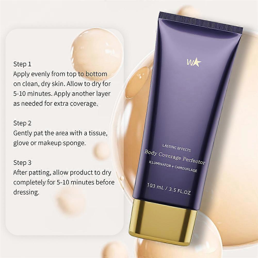 Body Coverage Perfector Waterproof Leg & Body Makeup - Tattoo Cover Up ...