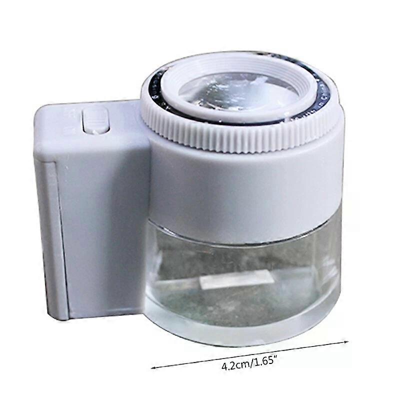 Handheld Magnifier, Small Illuminated with Scale, Magnifying Glass for ...