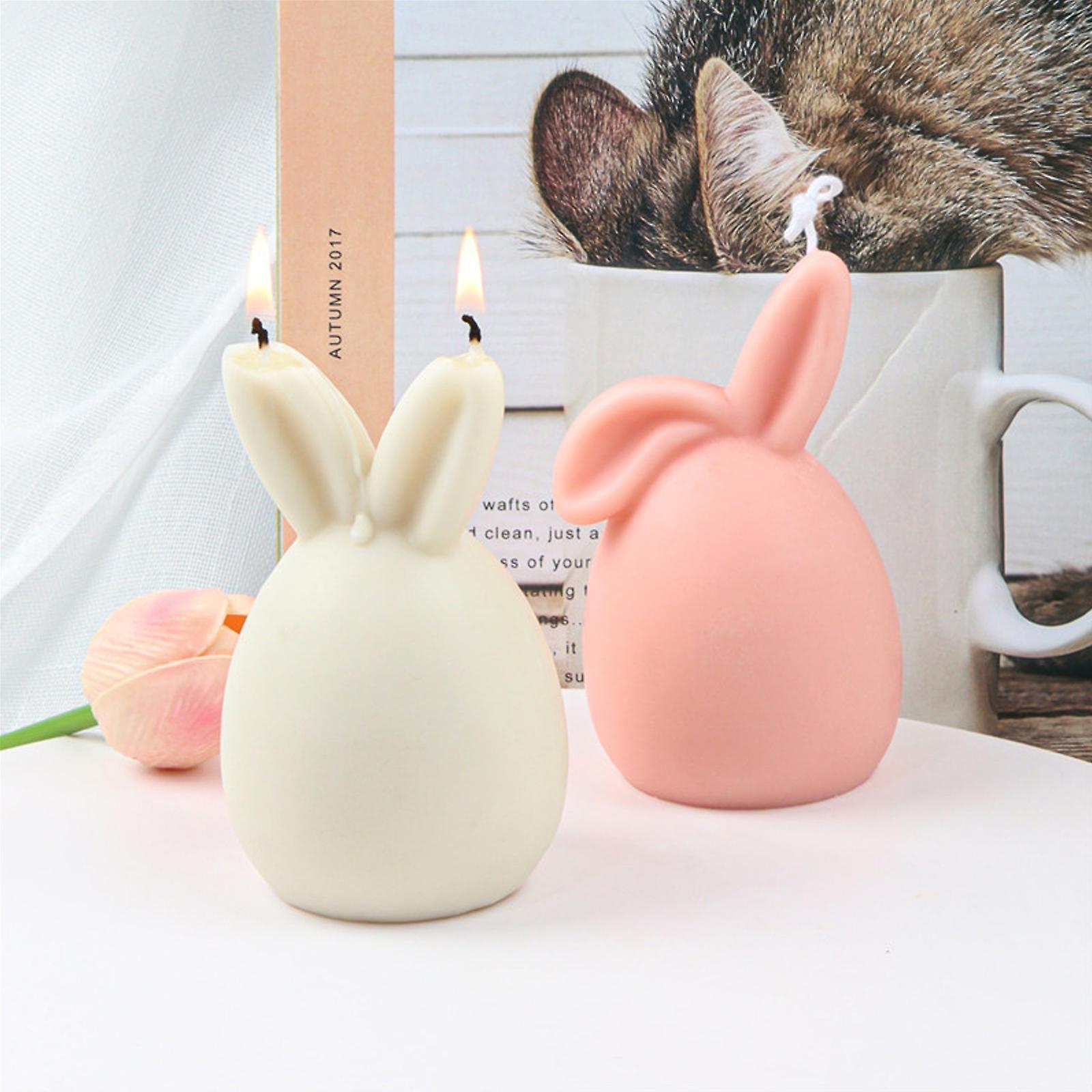 Rabbit Silicone Mold, 3D Easter Bunny Soap Mold, Rabbit-Shape Candle ...