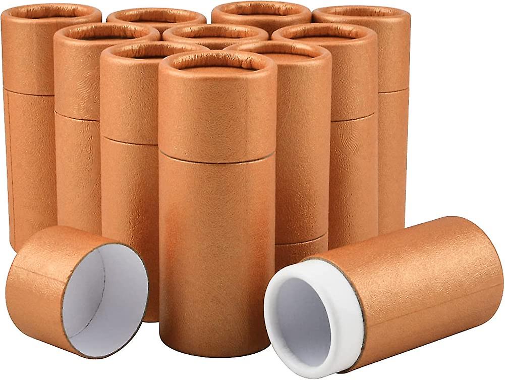 Set Of 12 Small Dark Gold Kraft Cardboard Tubes | Fruugo AU