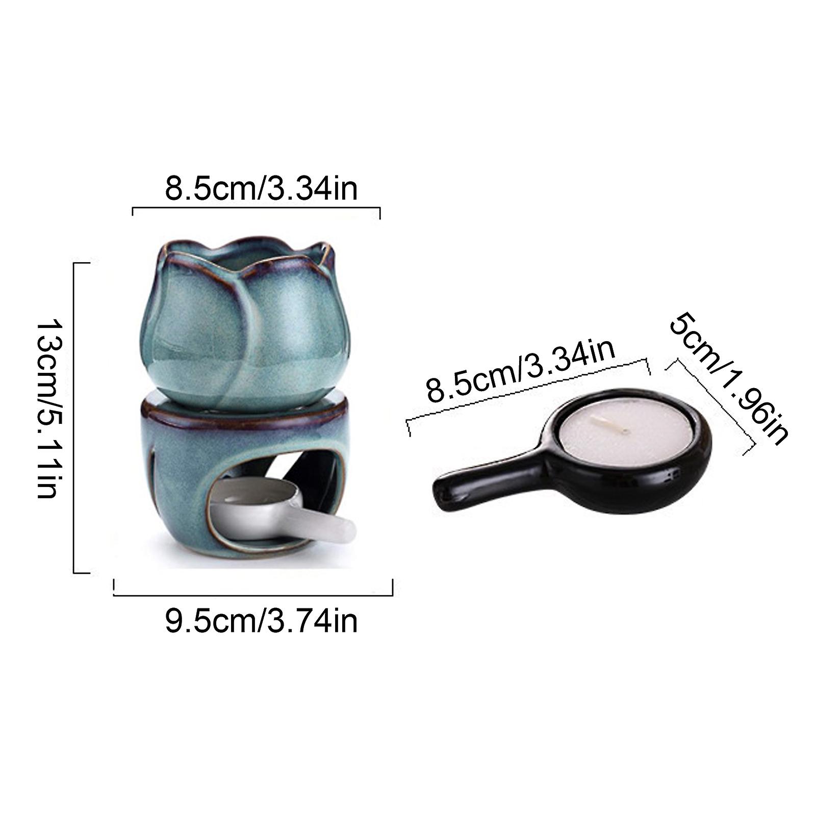 2023 NEW HOT Tulip Shaped Tealight Wax Warmer with Candle Spoon ...