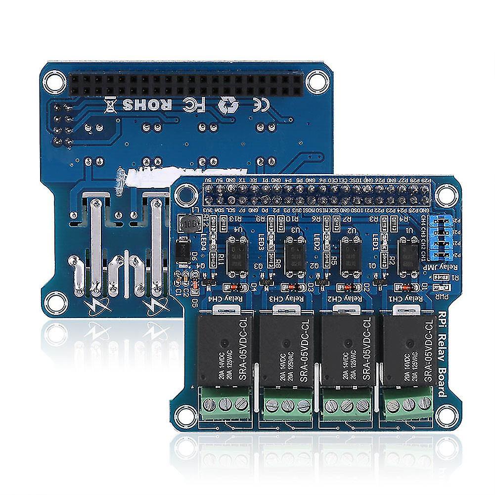 Power relay board expansion module shield supports rpi a + / b + / 2 b ...
