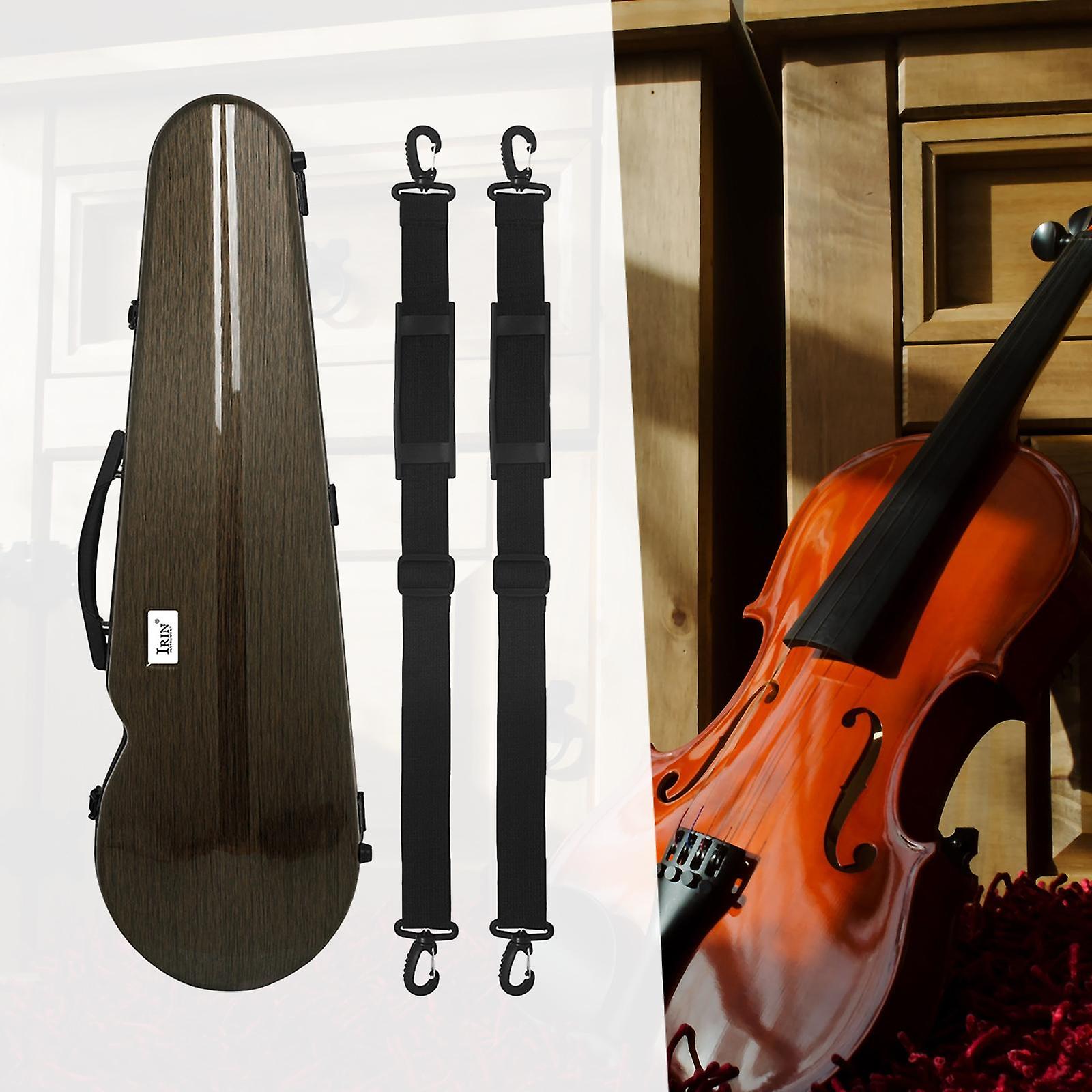 4/4 Violin Case Carbon Fiber Sturdy with Straps Built in Hygrometer ...