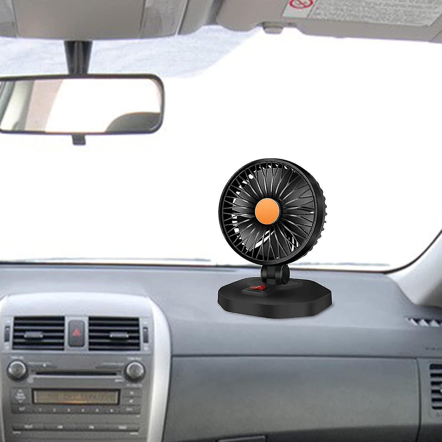 Usb Fan For Car, Dual Head Fan With Variable Speed, Small Car Fan ...