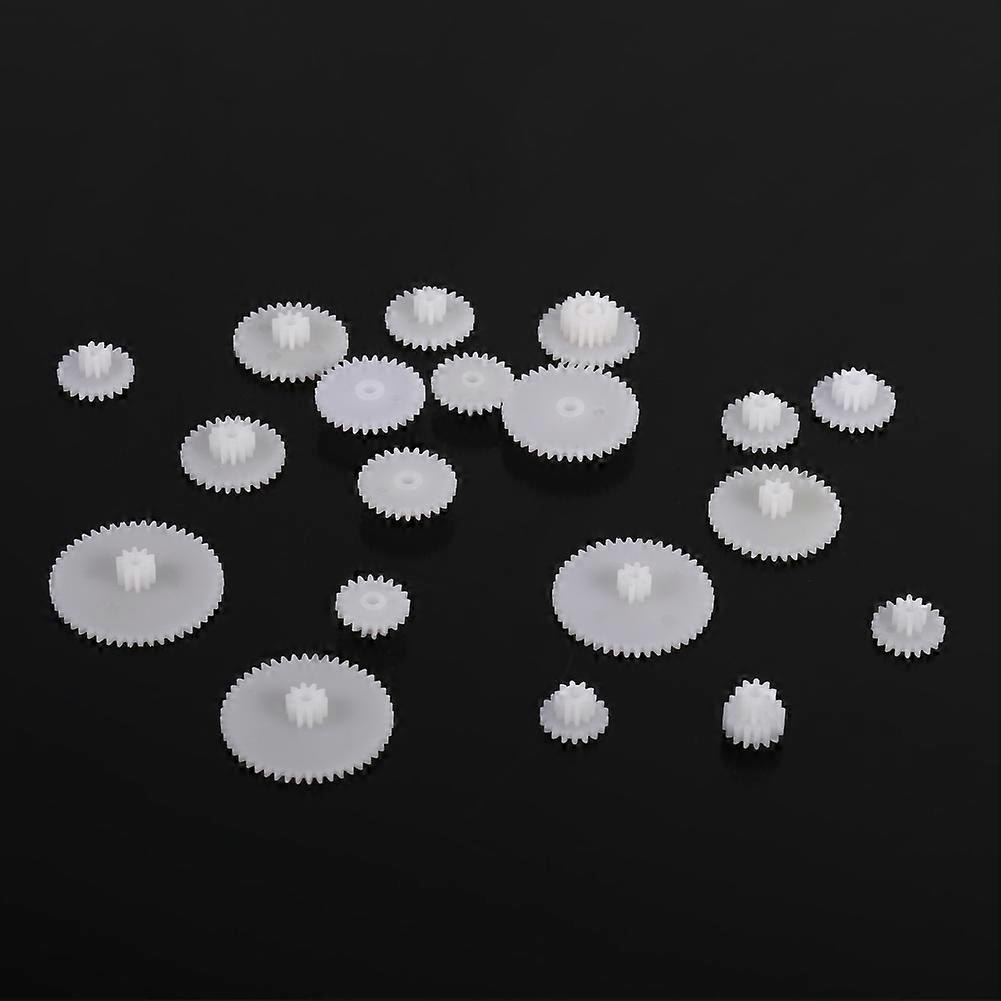 19pcs Plastic Gears Kits Motor Gear Set Assembly for Robot Toy ...