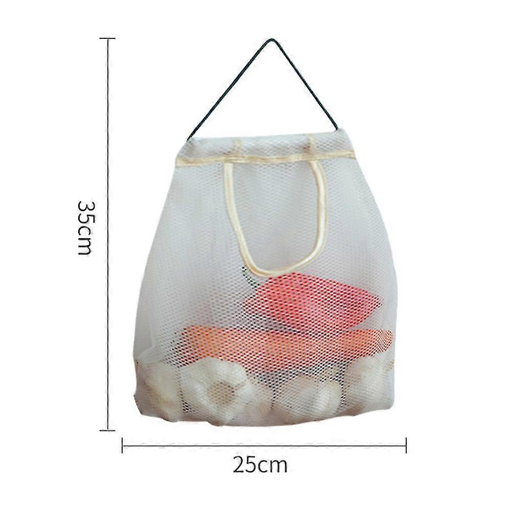 5pack Reusable Mesh Bags For Fruit And Vegetable Hanging Storage ...