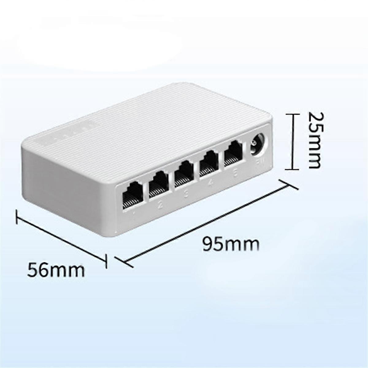 5 Port 100Mbps Ethernet Switch Mini Switch Portable RJ45 Hub Ethernet ...