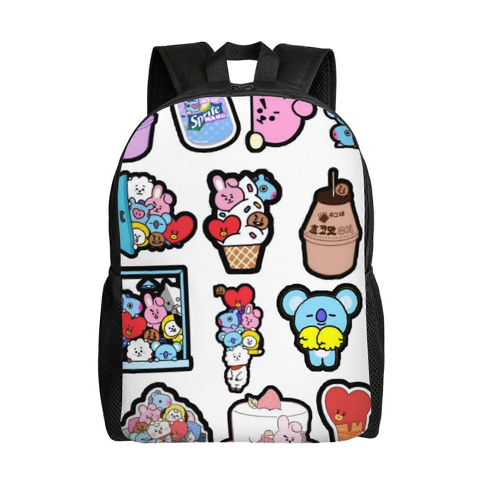 BT21 (51) Backpack Fashion Travel Backpack Lightweight Student ...