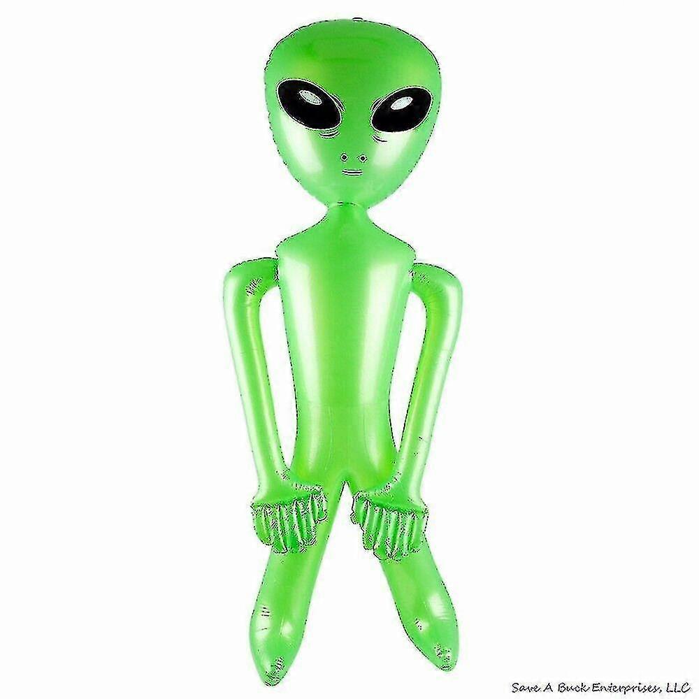 Green Alien Inflatable - 6 Foot Blow Up Prop Birthday Party Gift Tw ...