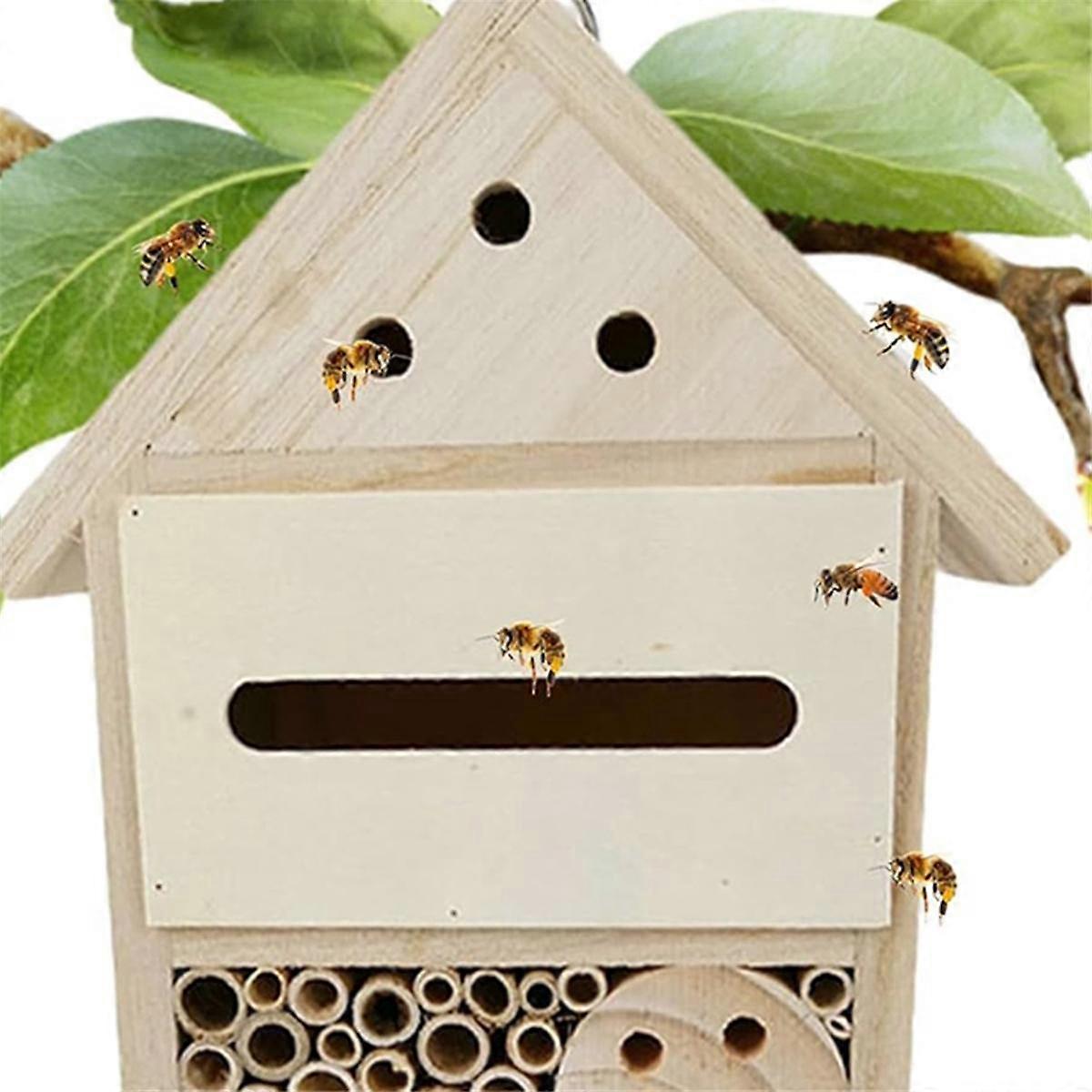 Bee Bricks Wooden Bee Hotel Bee Hive for Bee Brick for Solitary Bees ...