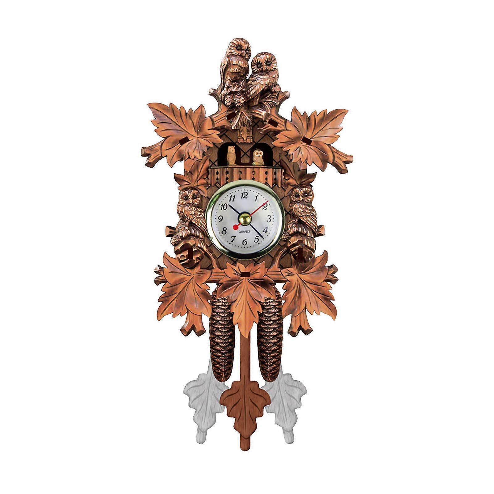 Cuckoo Cuckoo Wall Clock Chime Alarm Clock Retro Clock Wooden Living ...