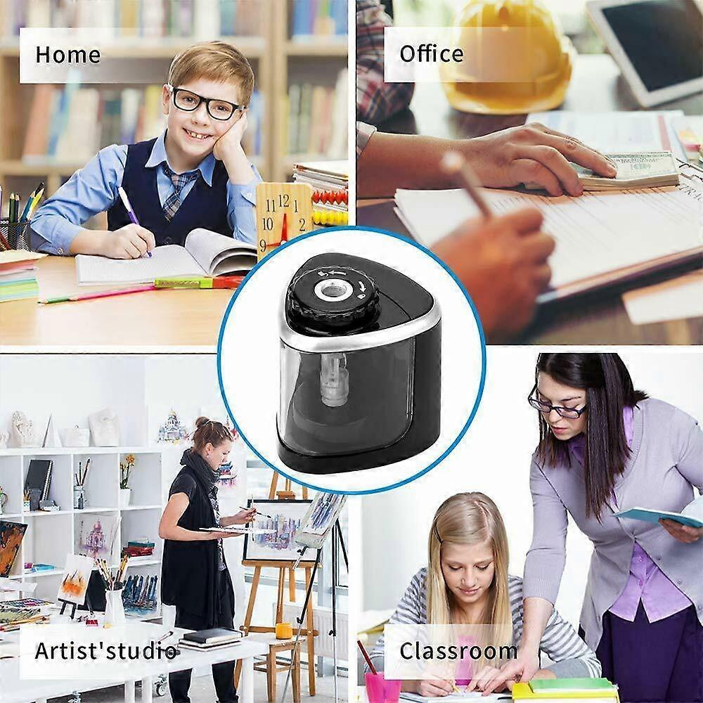 Electric Pencil Sharpener Battery Operated Automatic Sharpener For Home ...
