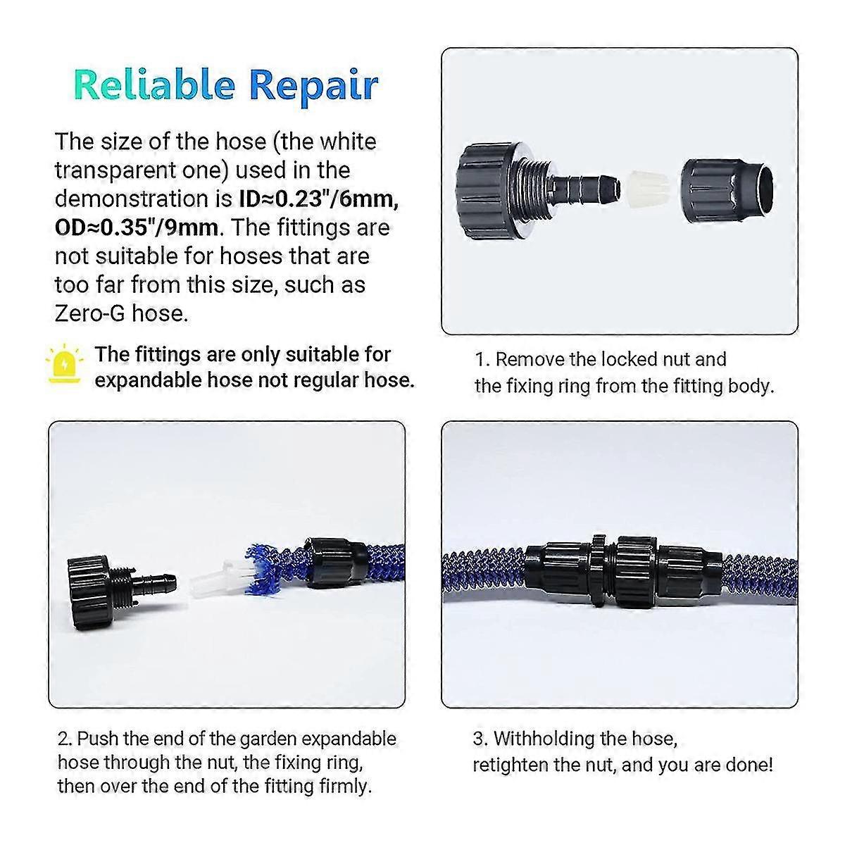 4 Pcs Drip Irrigation Pressure Regulator 25 PSI & Faucet Adapter Kit ...