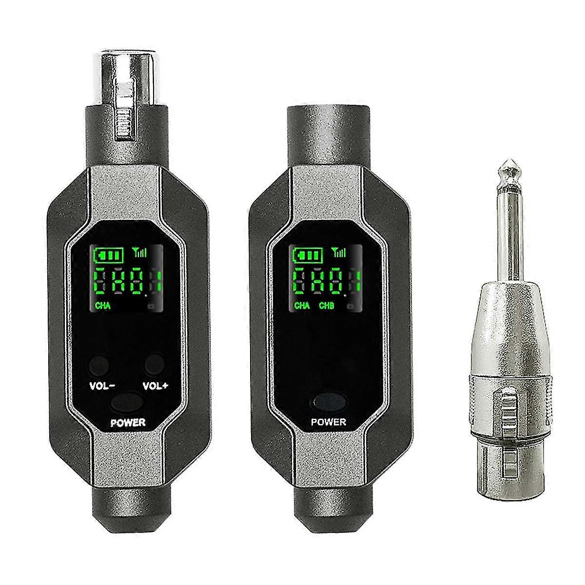 Uhf Wireless Microphone Converter Xlr Transmitter And Receiver ...