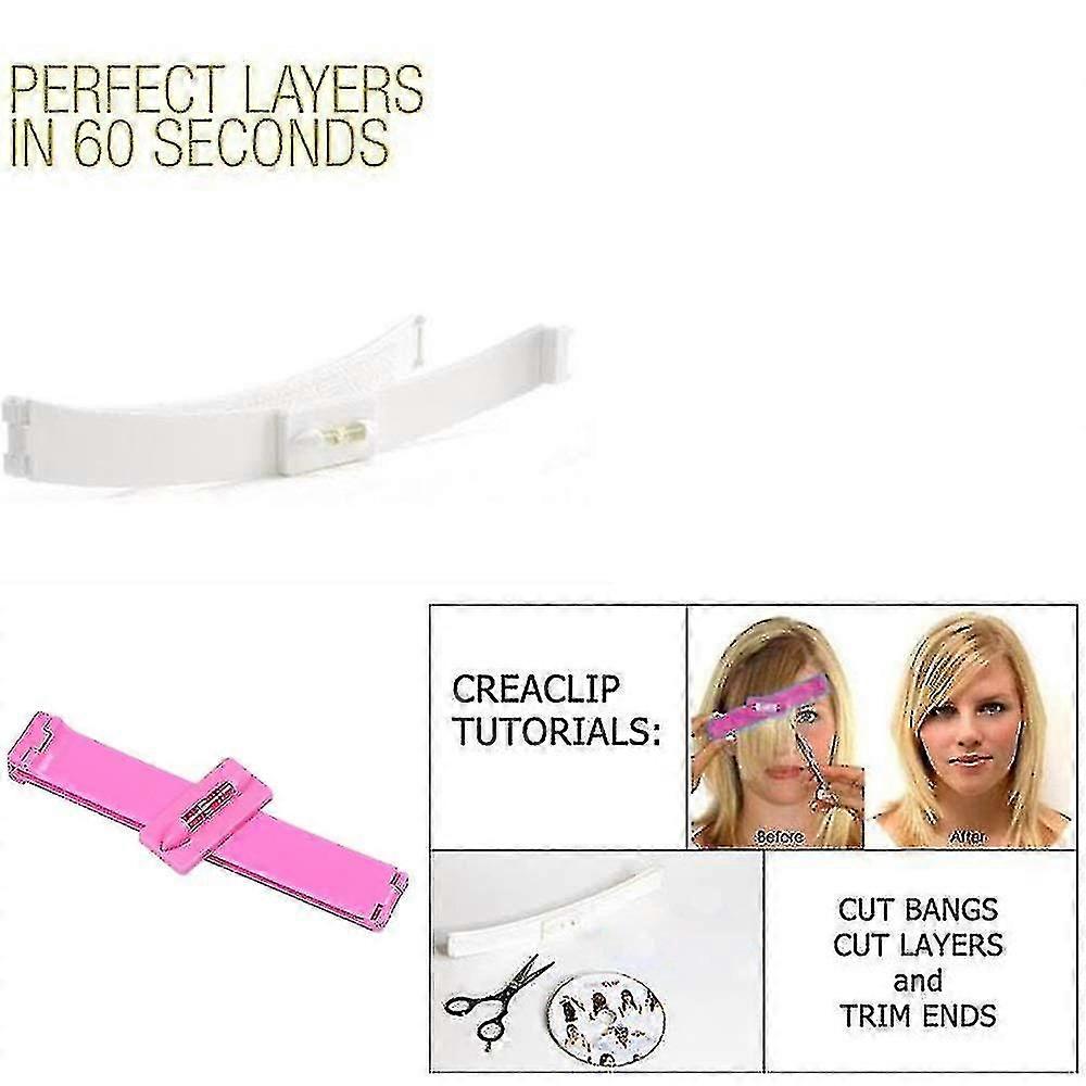 Hair Scissors Hair Cutting Aid Clip Salon Tools Hair Styling Ruler ...