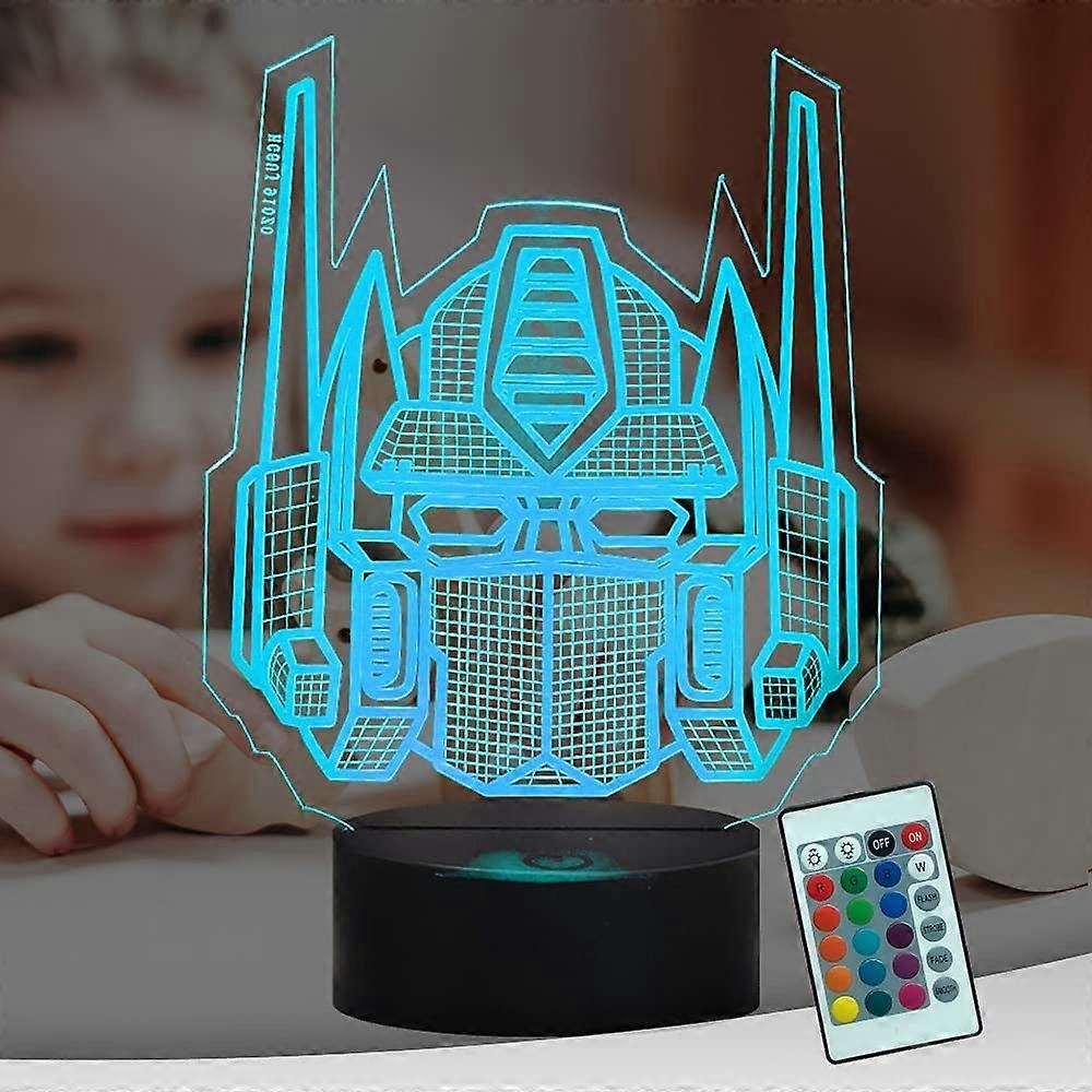 Anime Transformers Optimus Prime 3D LED Acrylic Night Light Bumblebee ...