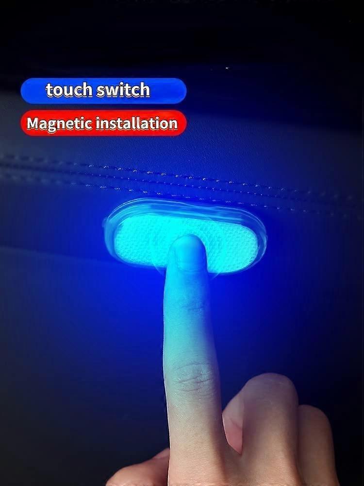 4pcs Wireless Led Lights for Car Interior, Car Led Lights Interior, USB ...