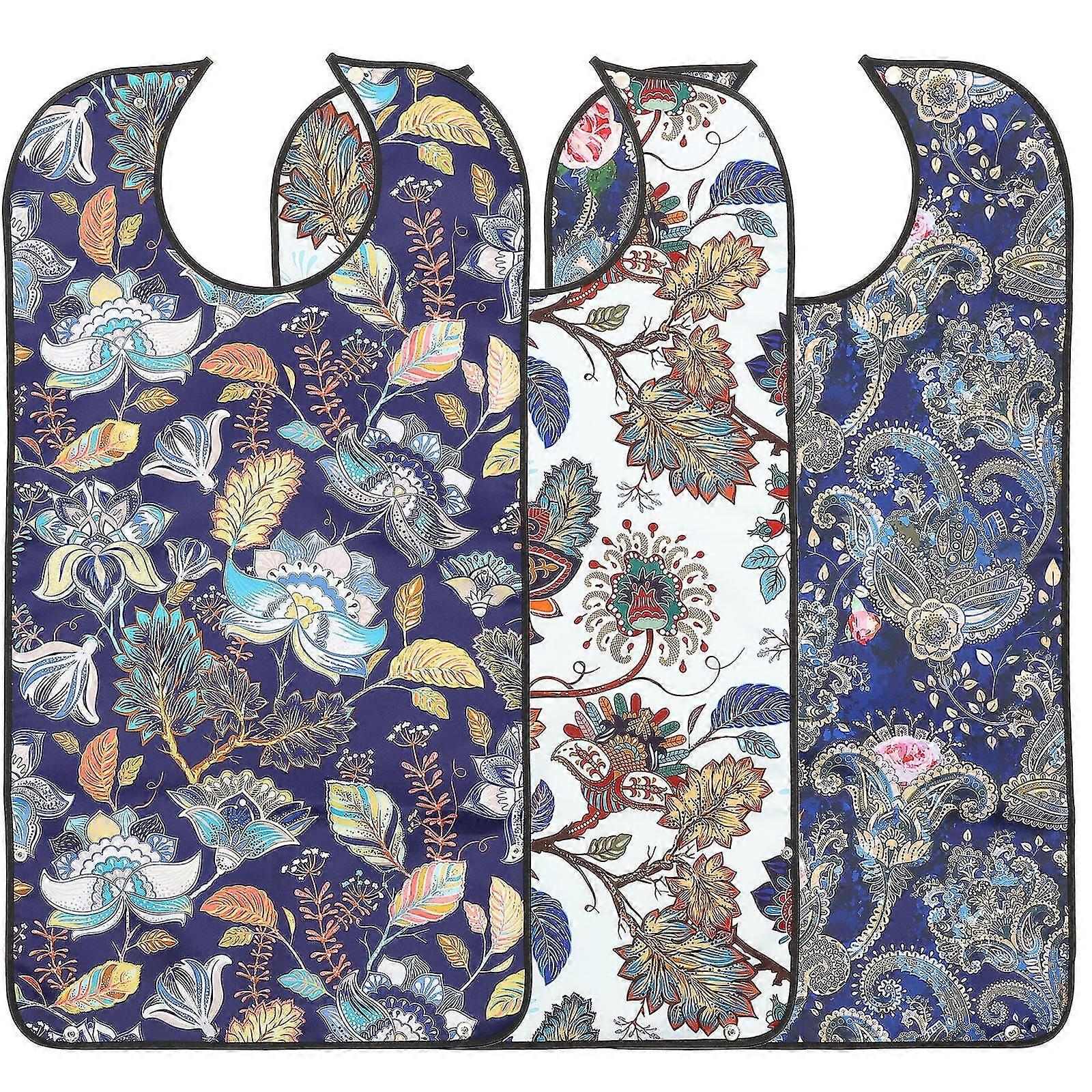 3pcs Adult Bib Decorative Adult Bib Elderly Eating Bib Seniors Bib ...