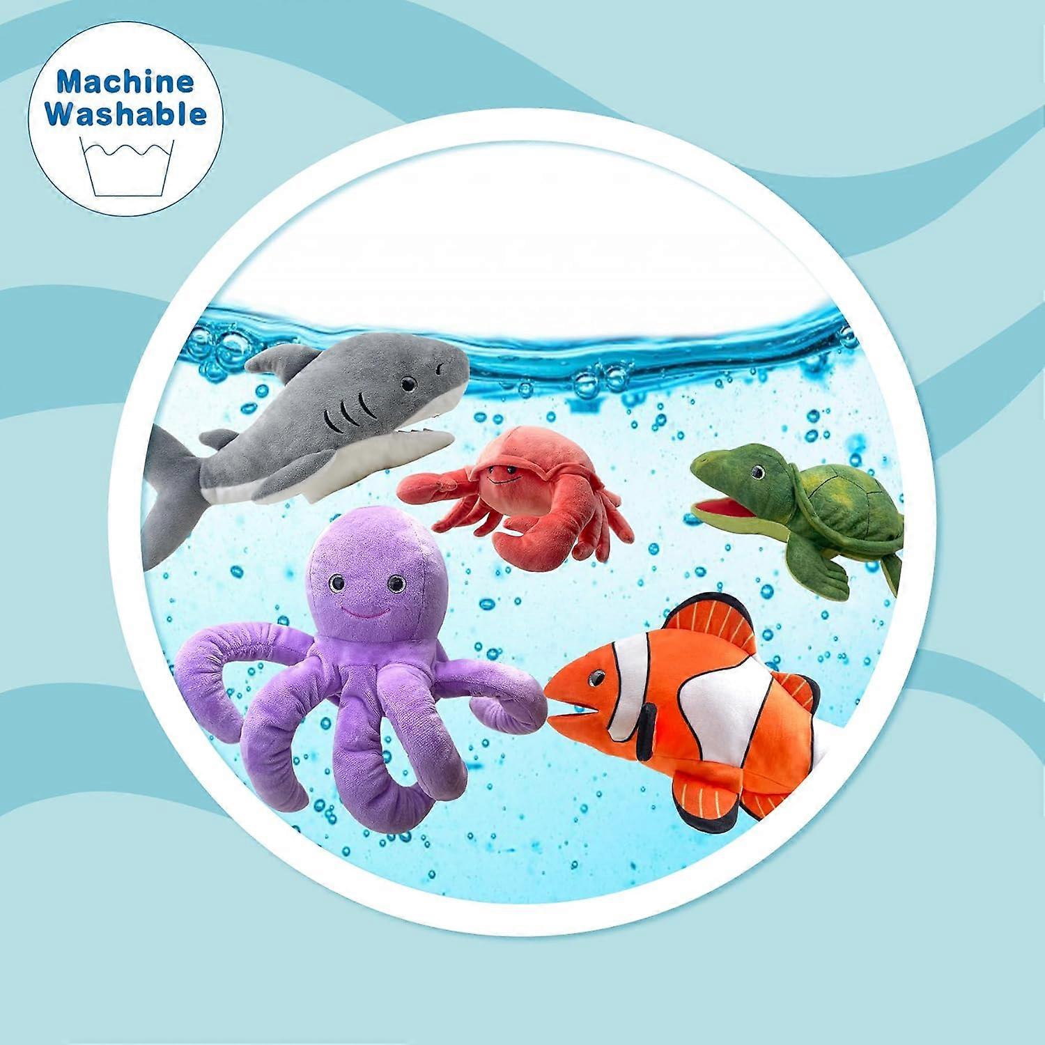 Shark hand puppet simulated plush puppet 13 inches, children's shark ...