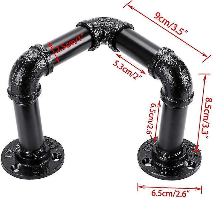 Vintage Industrial Pipe Triangle Towel Hanger Holder - Wall Mounted ...