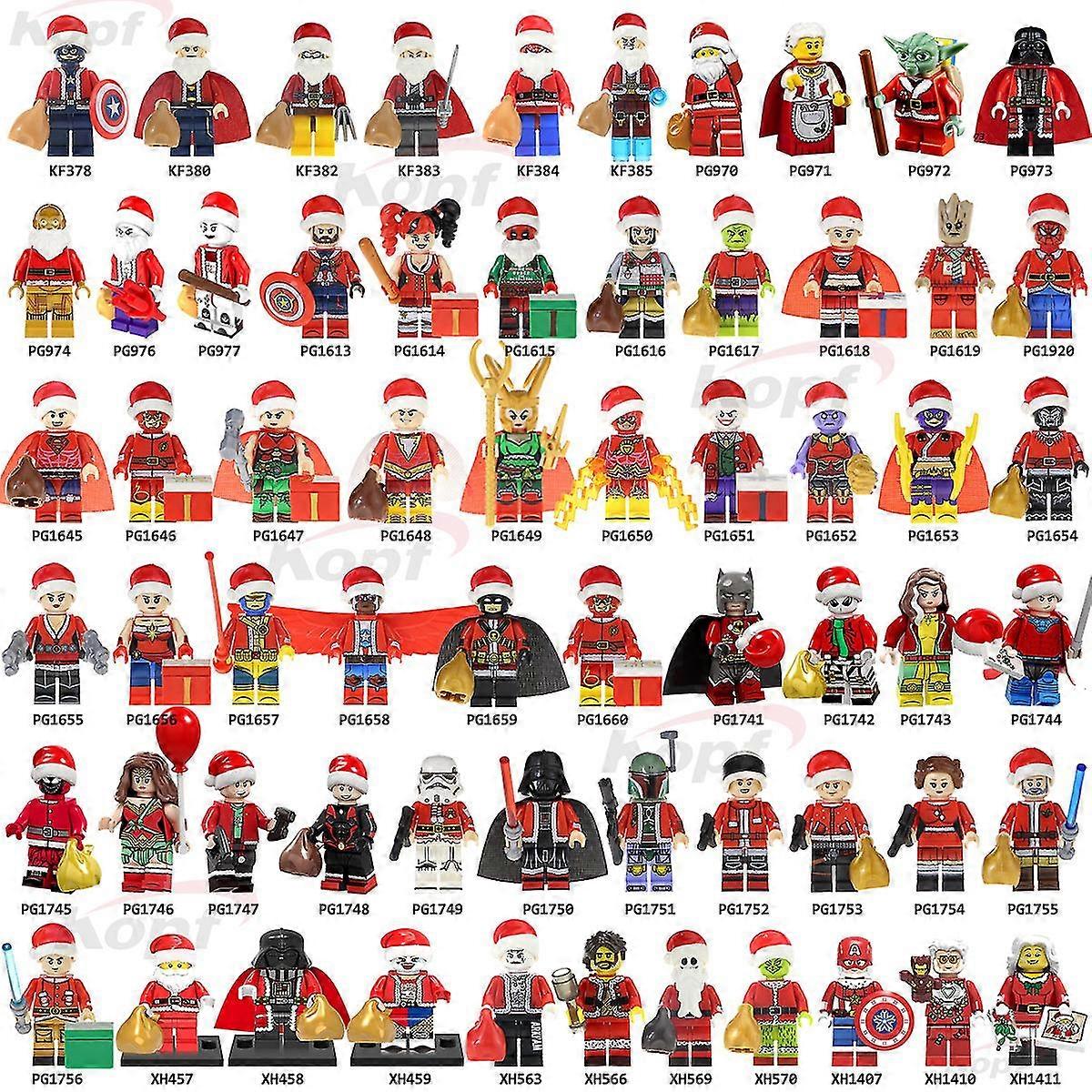 Christmas Edition Superhero Blocks Assembled Children's Toys Building ...