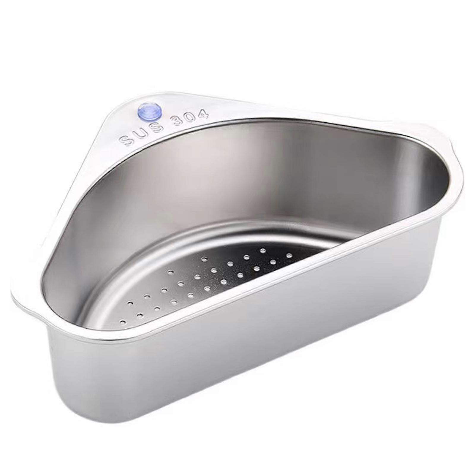 Stainless Steel Sink Drain Filter Basket, Triangle Multifunctional ...