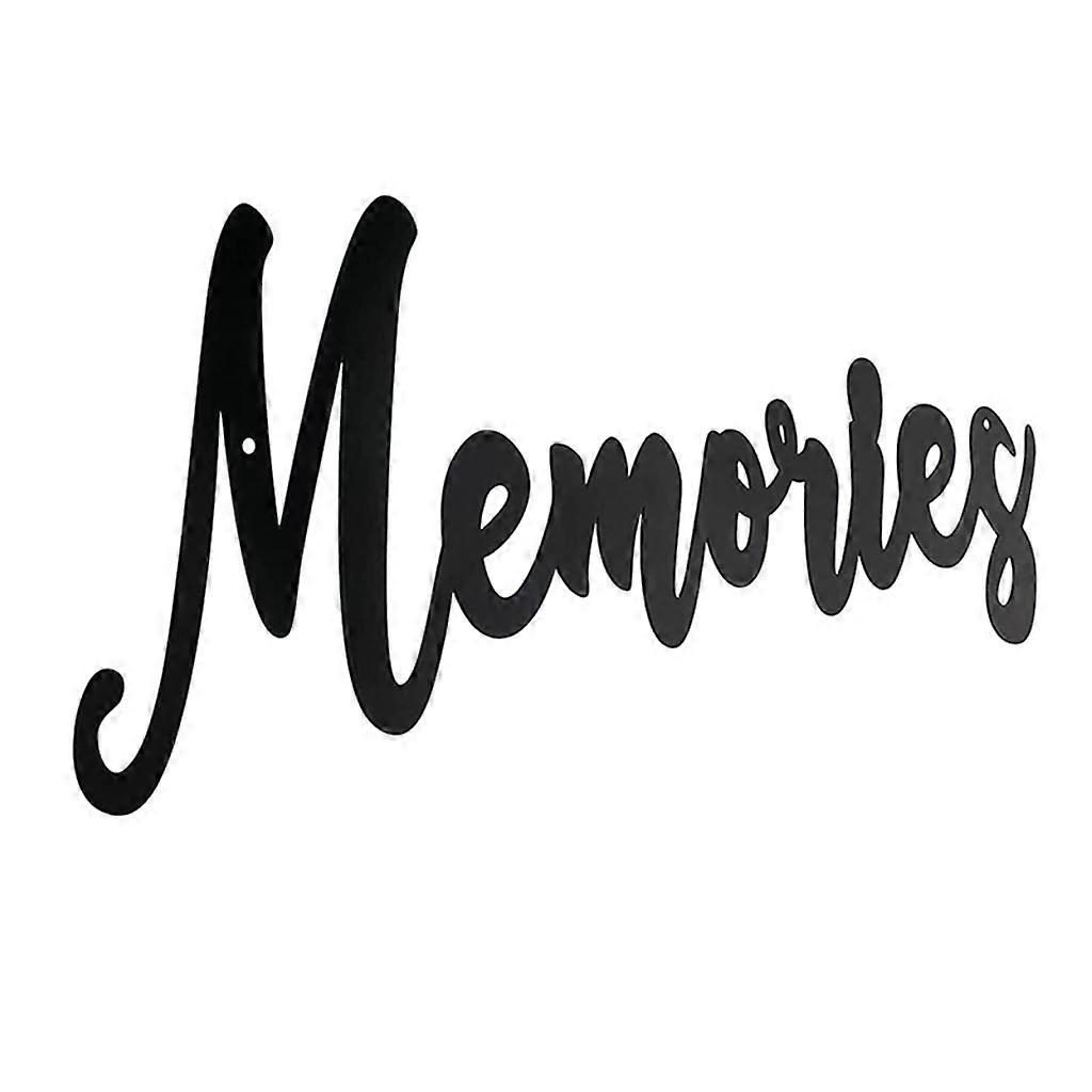 Memories Sign Metal Wall Art Decoration for Home Office Housewarming ...