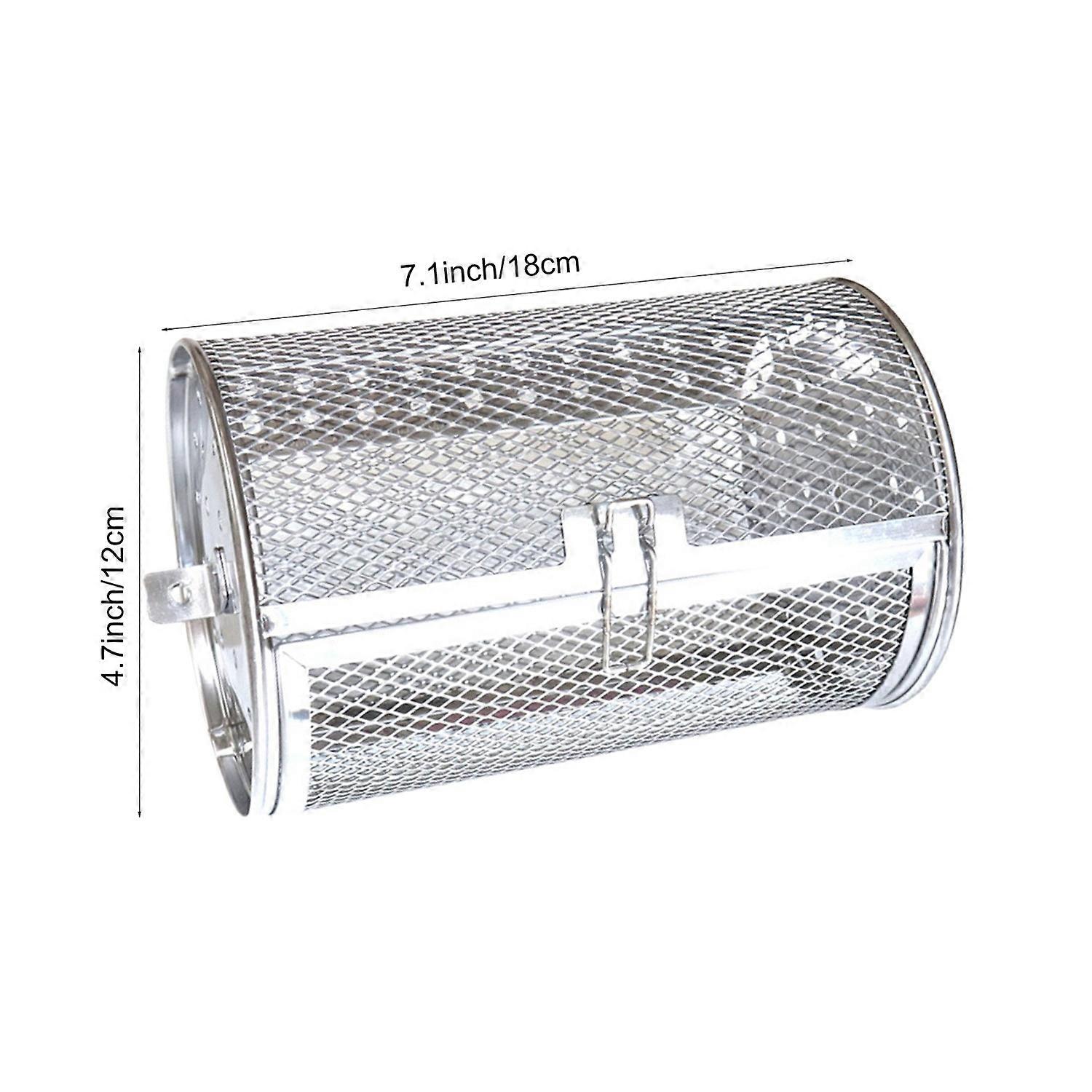 Stainless Steel Rotating Grill Basket Set for Outdoor Grilling ...