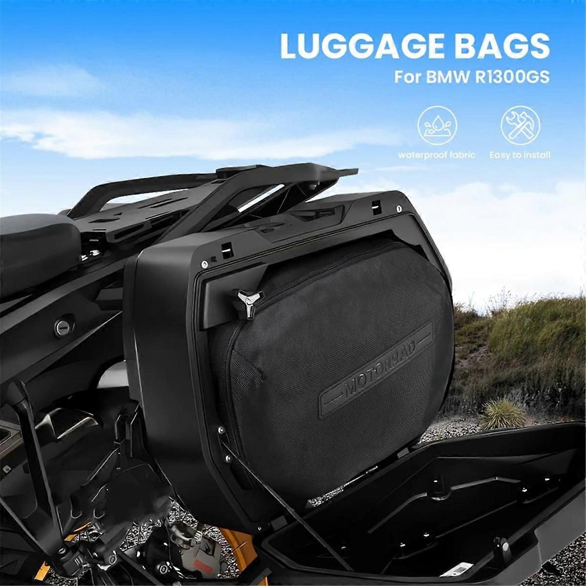 Motorcycle Suitcases Inner Bag Toolkit Side Case Pannier Saddle Bag Set ...